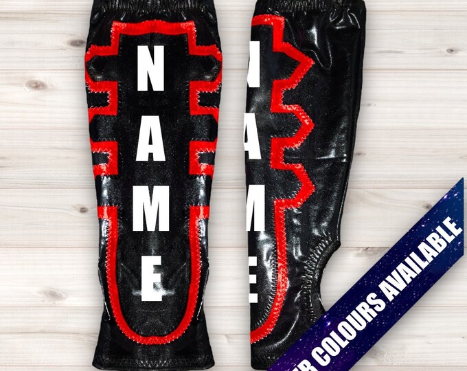 Pro Wrestling Gear Kickpad Covers * Wet Look Custom Design * Spandex ...