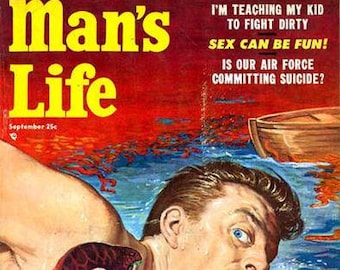 True Men Magazine Cover Art 40 Trading Cards Set Men's | Etsy