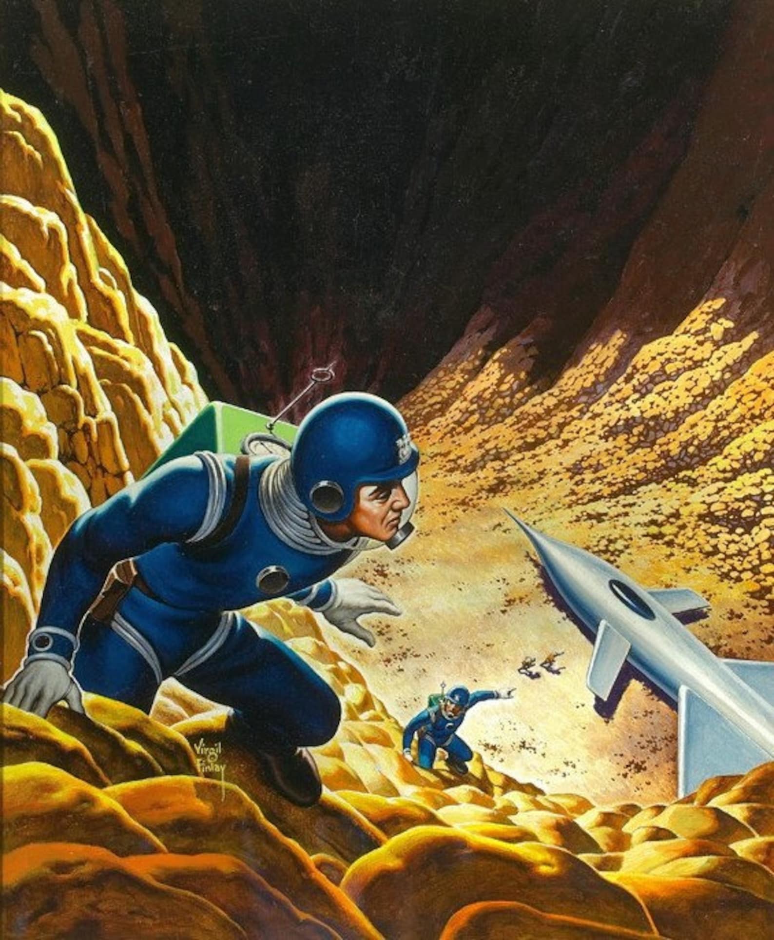 Virgil Finlay Sci-fi Art and Fantasy Pulp Illustrations | Etsy