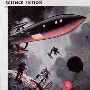 Galaxy Science Fiction Magazine Cover Art - 40 Trading Cards Set - Etsy
