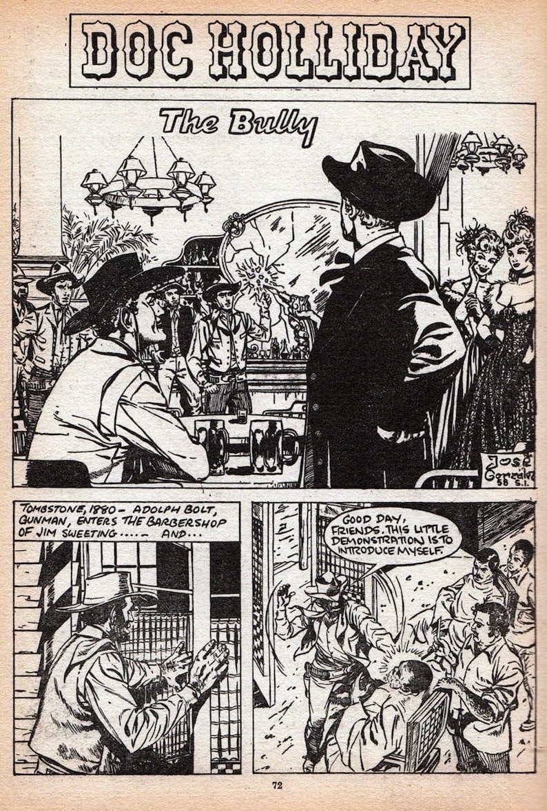 Doc Holliday 8-trading Cards Set Photos and Art of the - Etsy