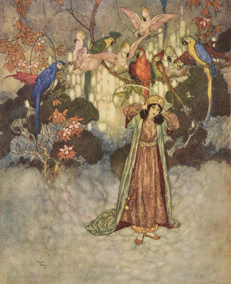 Edmund Dulac - Illustrations and Art - 16 Trading Cards Set - Etsy