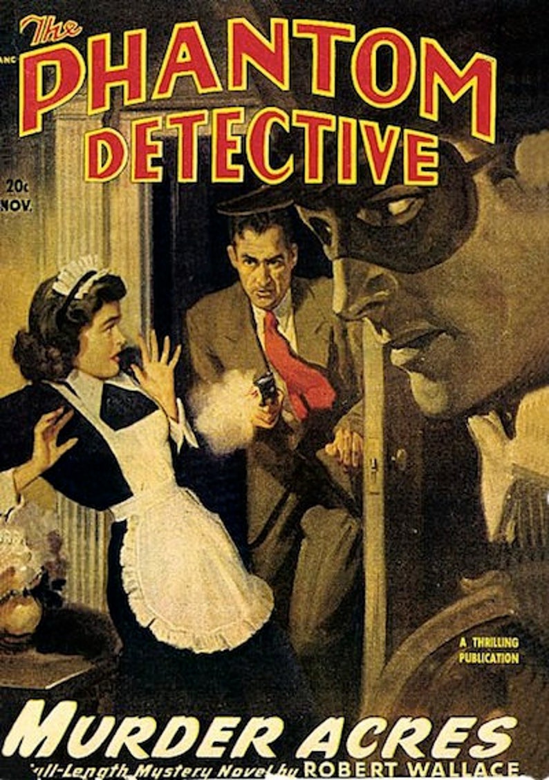 Phantom Detective Magazine Cover Art - 40-trading Cards Set - NO ...