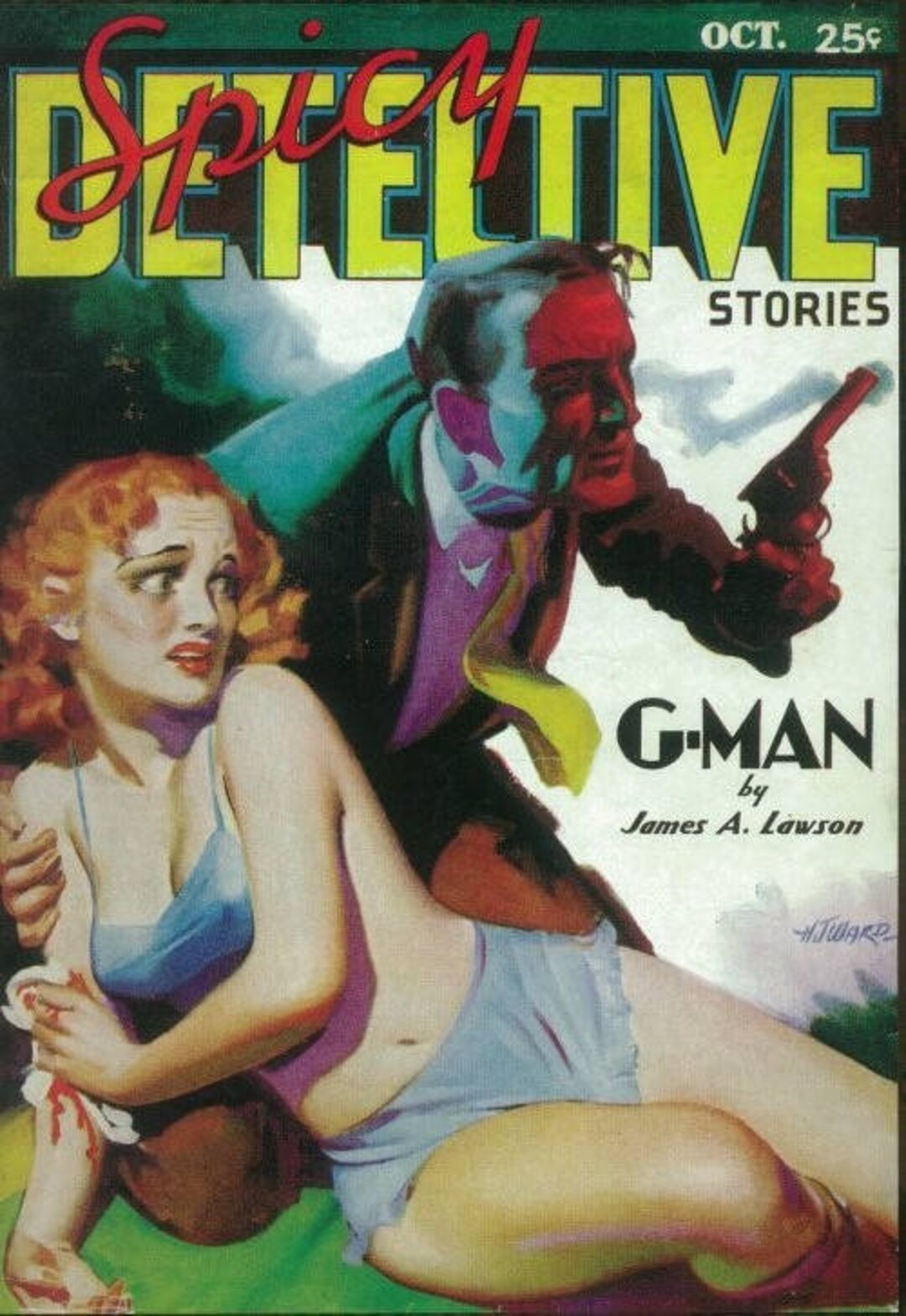 Spicy Detective Stories Magazine Cover Art 24 Trading Cards Set