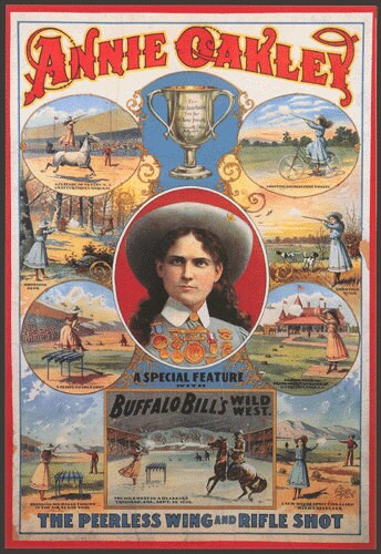 Annie Oakley - 8 Trading Card Set - Photos and Art of the Famous Icon ...