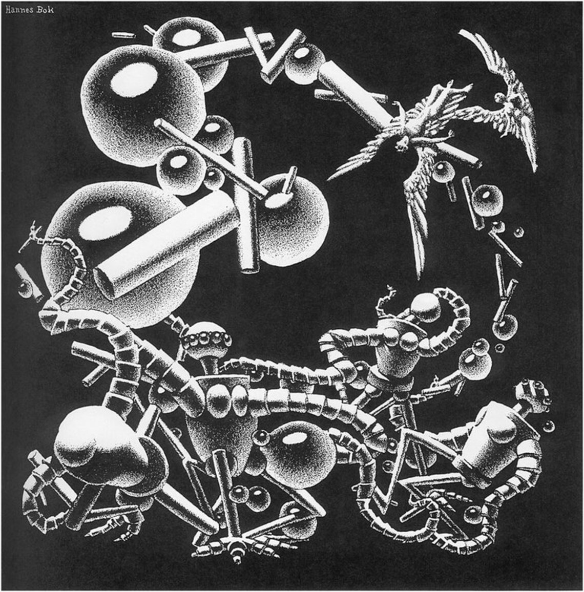 Hannes Bok - Black and White Illustrations - 16 Trading Cards Set ...