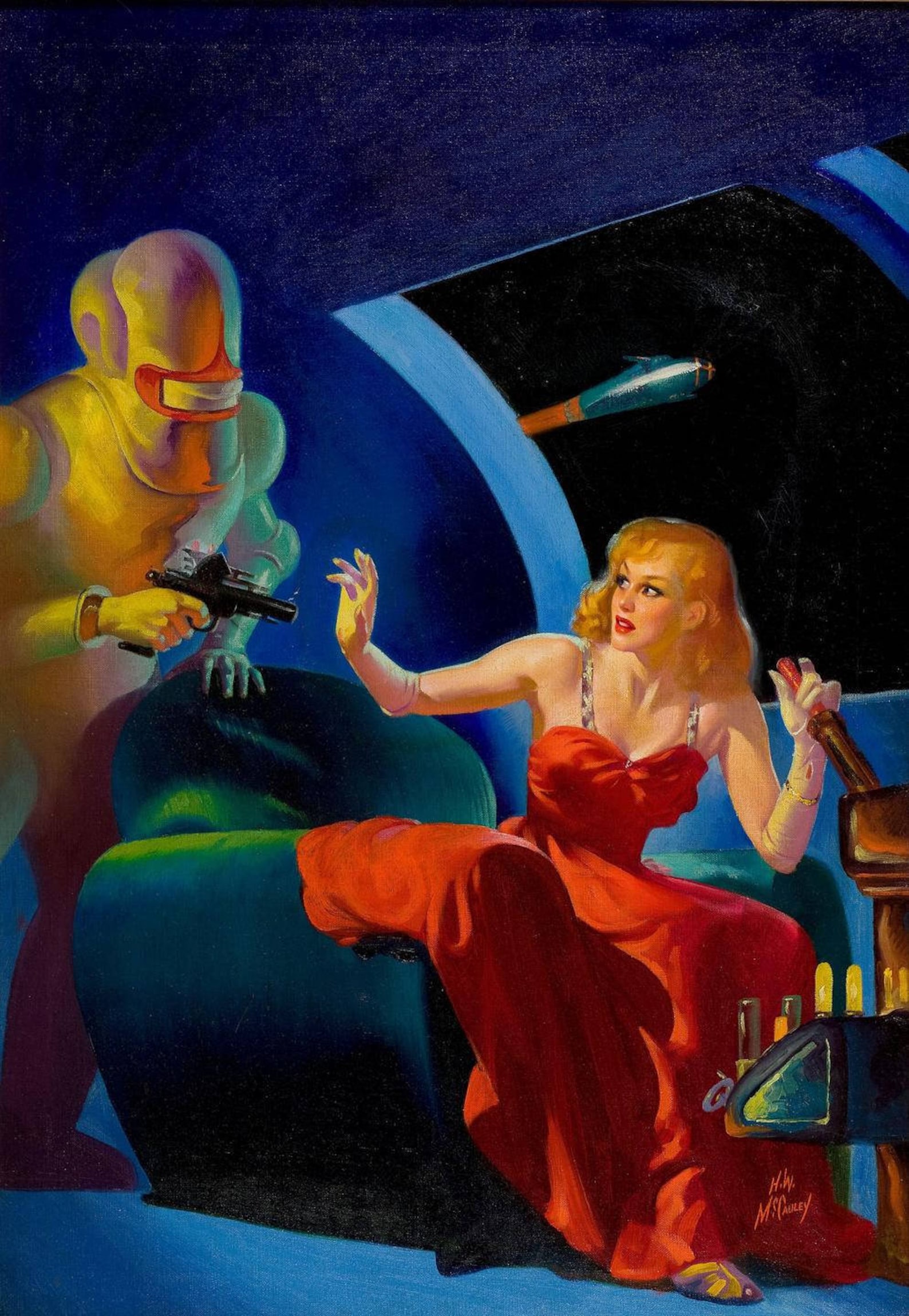 Harold William Mccauley Pulp Art And Illustrations 40 Etsy