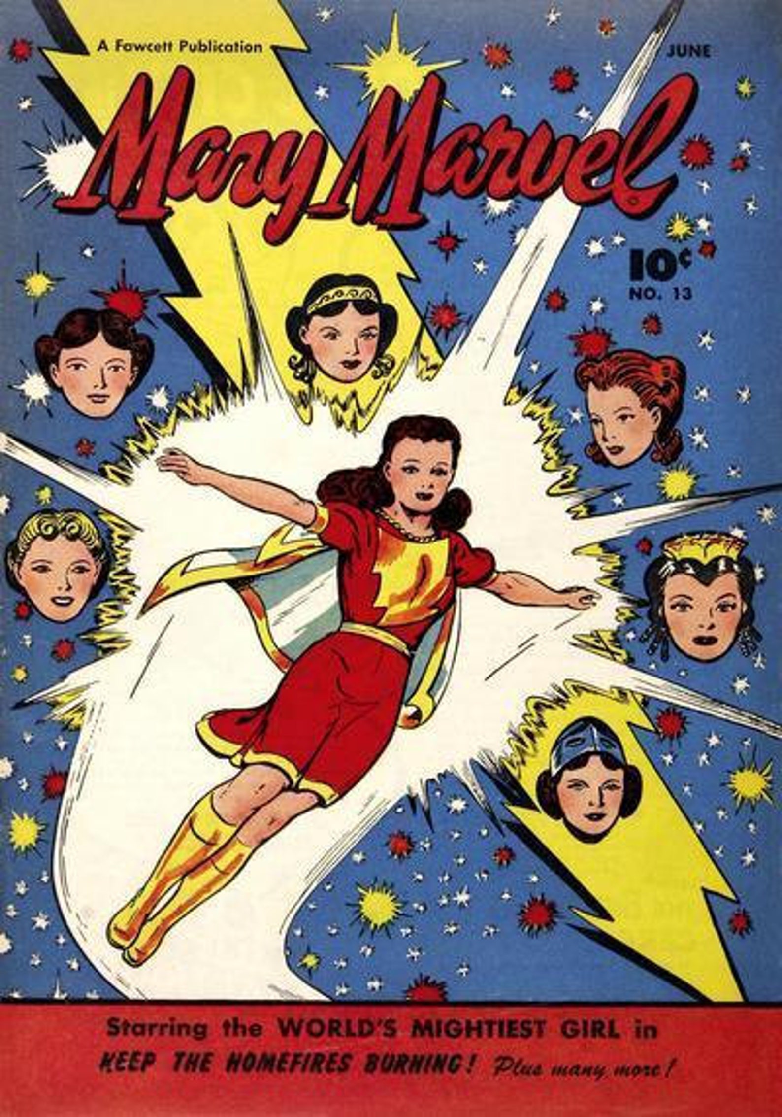 Mary Marvel and WOW Comics - Golden Age Comic Art - 24-trading Cards ...