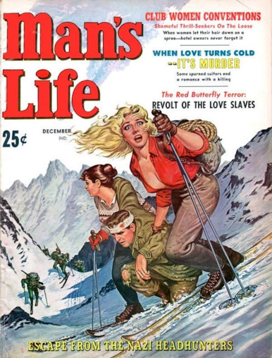 Man's Life Magazine Cover Art - 24-trading Cards Set - Men's Adventure ...