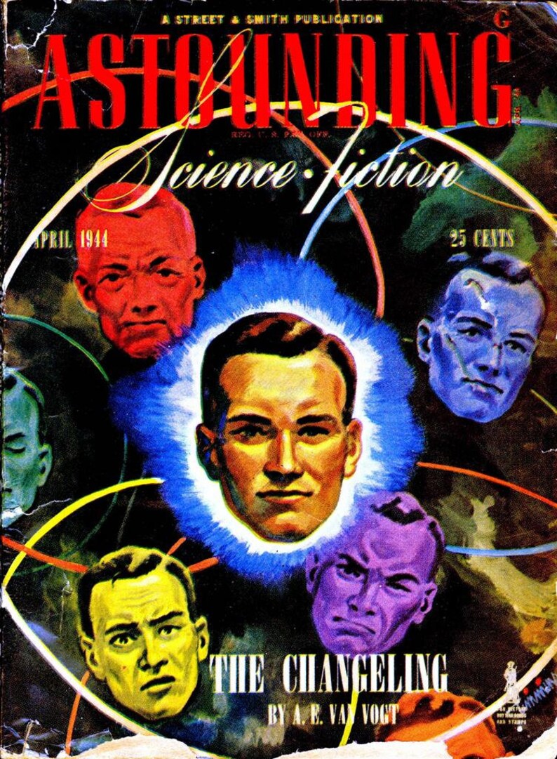 Astounding Science Fiction Magazine Art 40 Trading Cards Set - Etsy