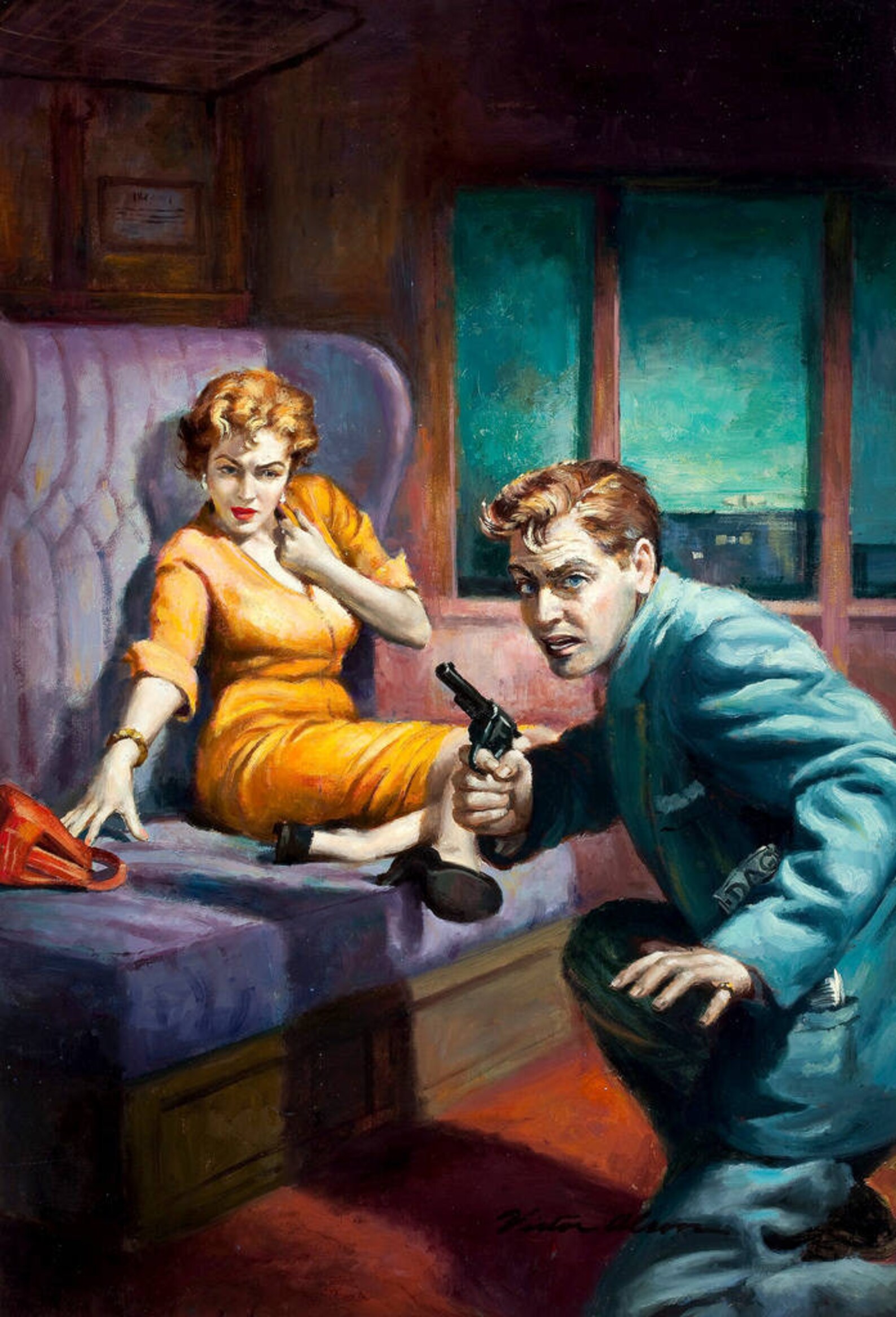 Victor Olson - Pulp Art and Illustrations - 40 Trading Cards Set - Etsy