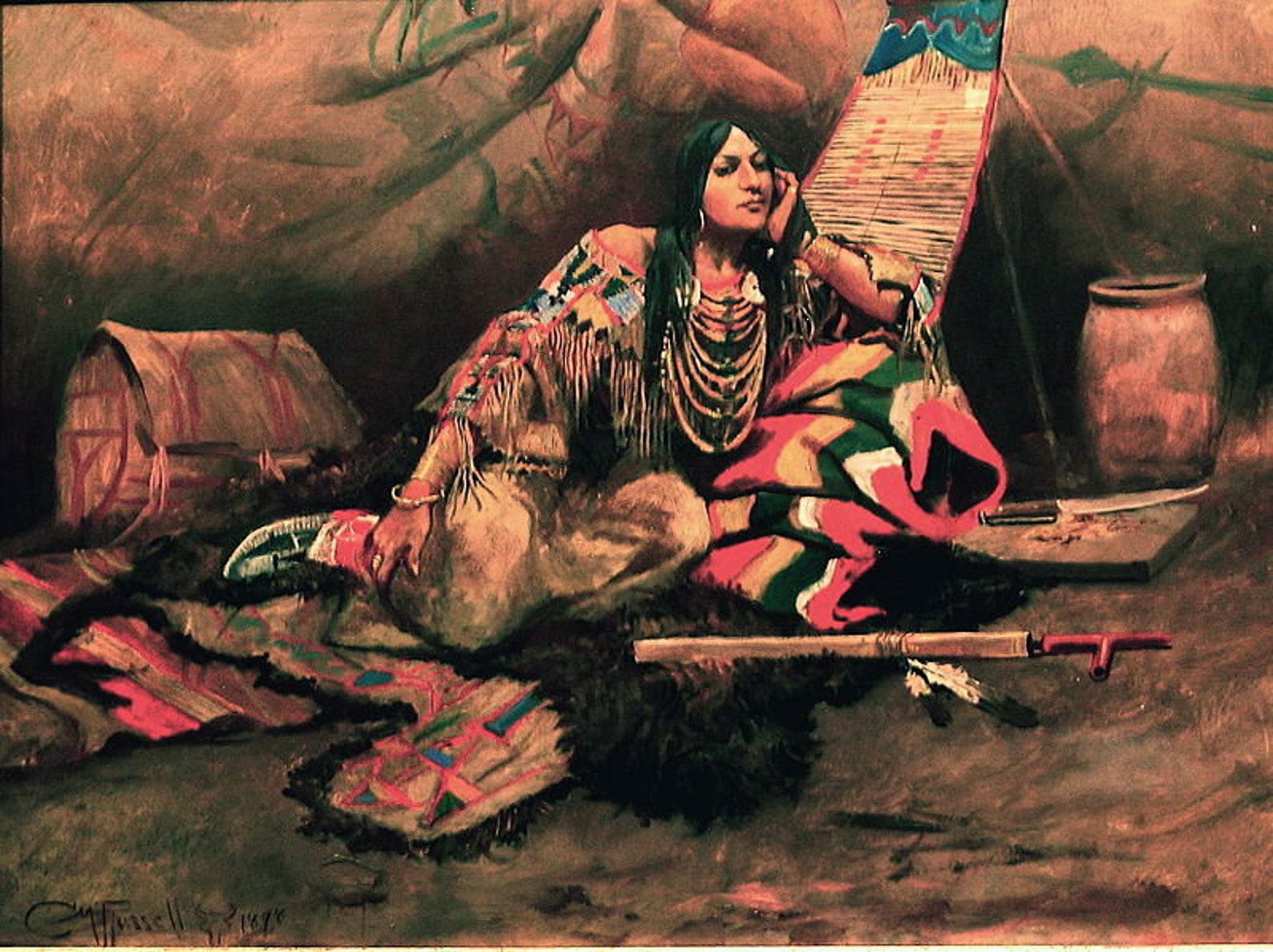 Charles M. Russell - Native American Lifestyle Art and Paintings - 40 ...