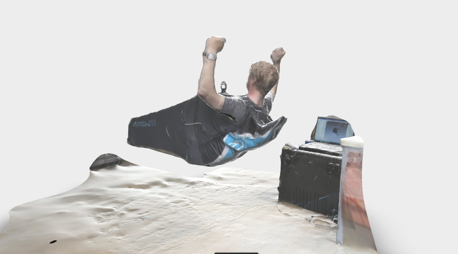 3D Model Laser Scan: Paraglider Pilot in Pod Harness (digital Download ...