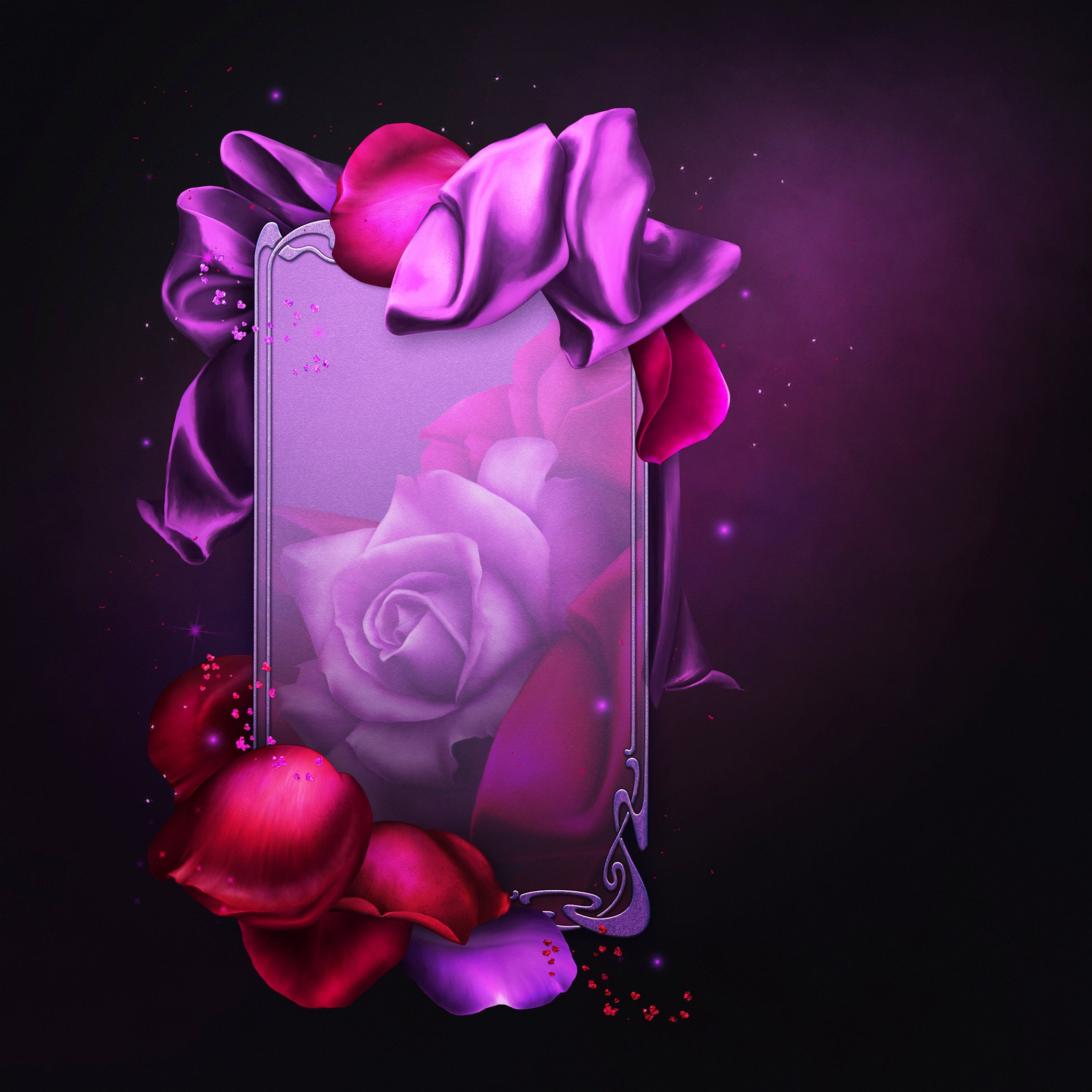 Rose Petal Romantic Rose-themed Valentine Image Design Resource - Etsy