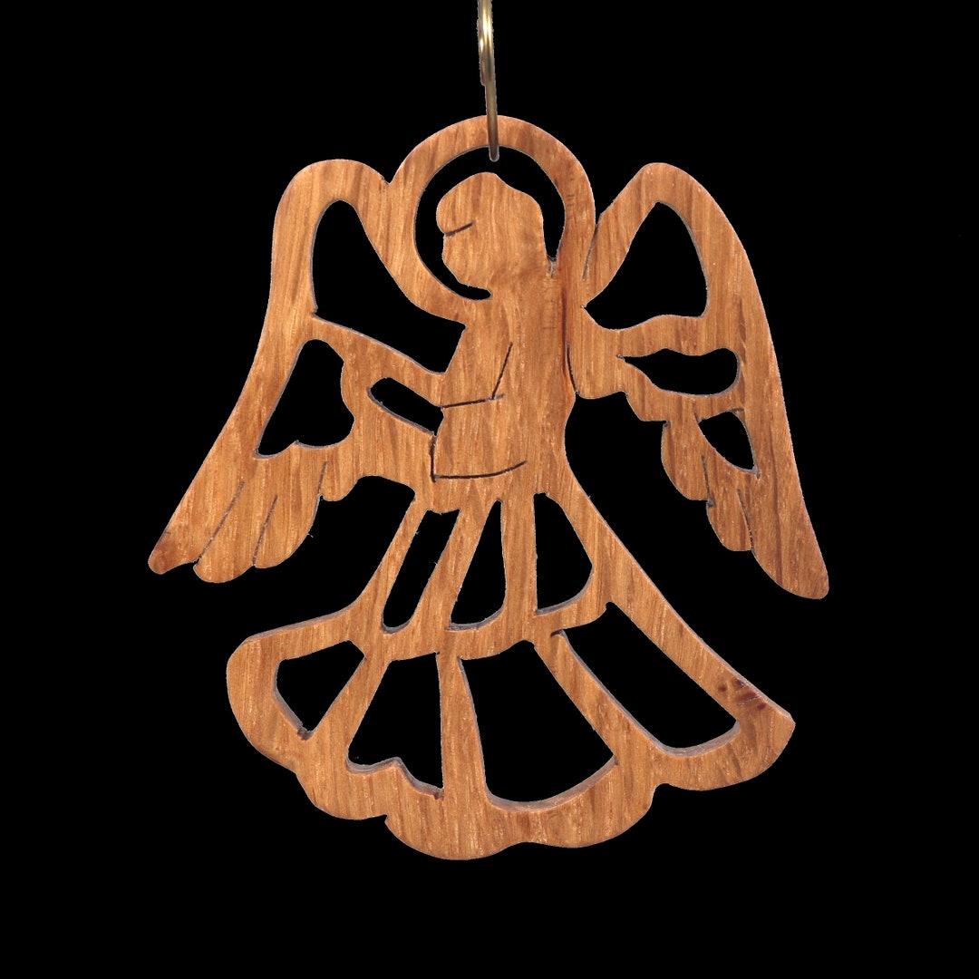 Wood Victorian Style Fretwork Angel Christmas Tree Ornament - Etsy