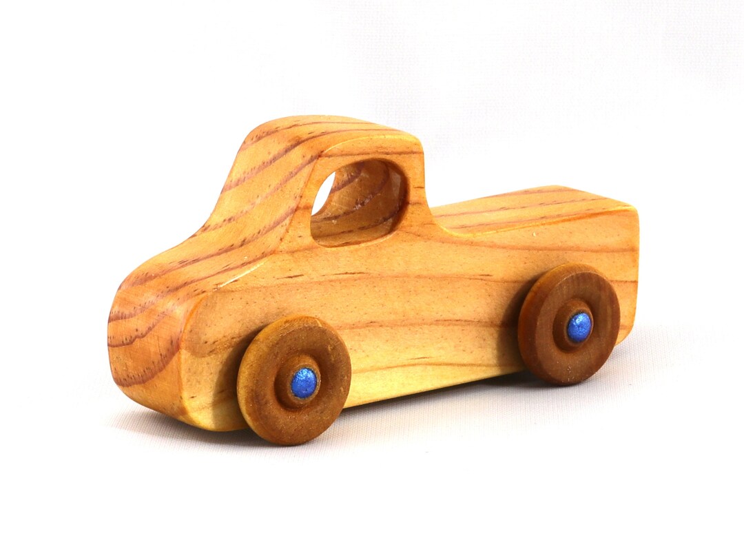 Wood Toy Pickup Truck Handmade and Finished With Amber Shellac With ...