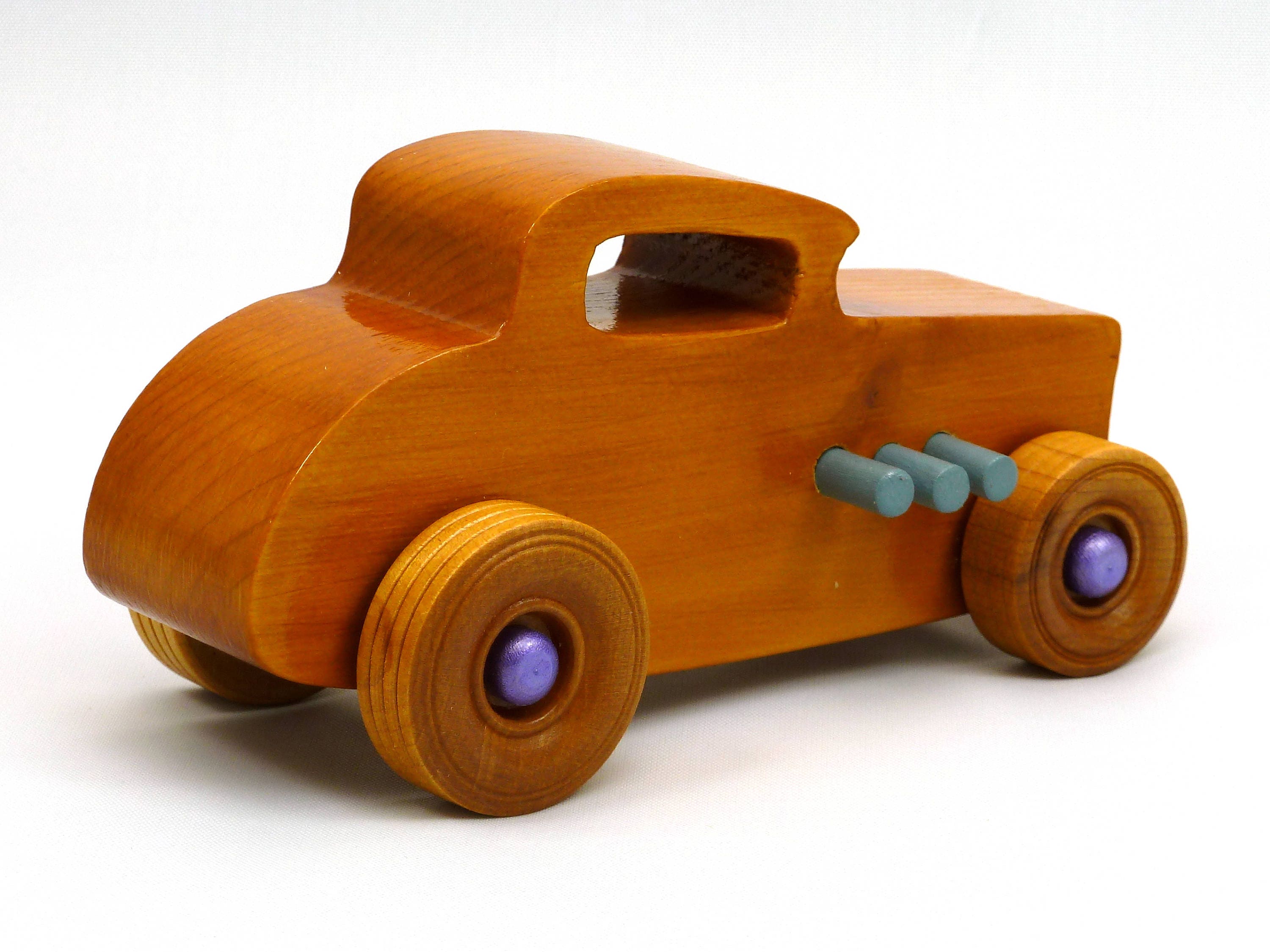 Wooden Toy Car, Hot Rod 32 Deuce Coupe, Handmade and Finished With ...