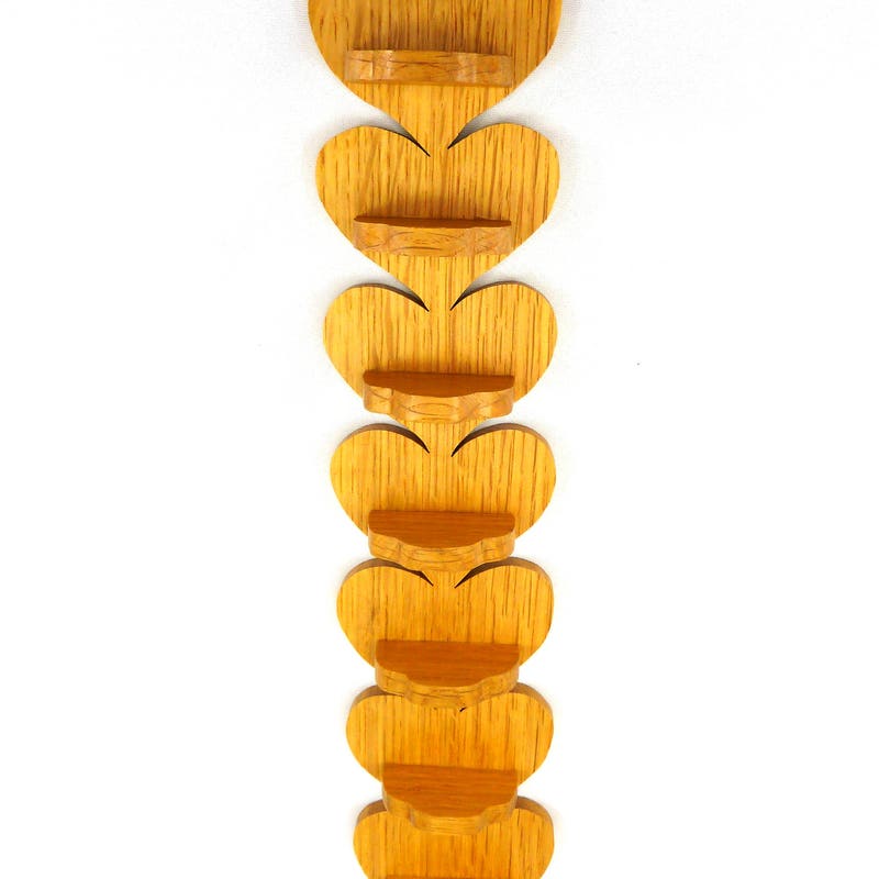 Wooden Hearts for Shelf - Etsy