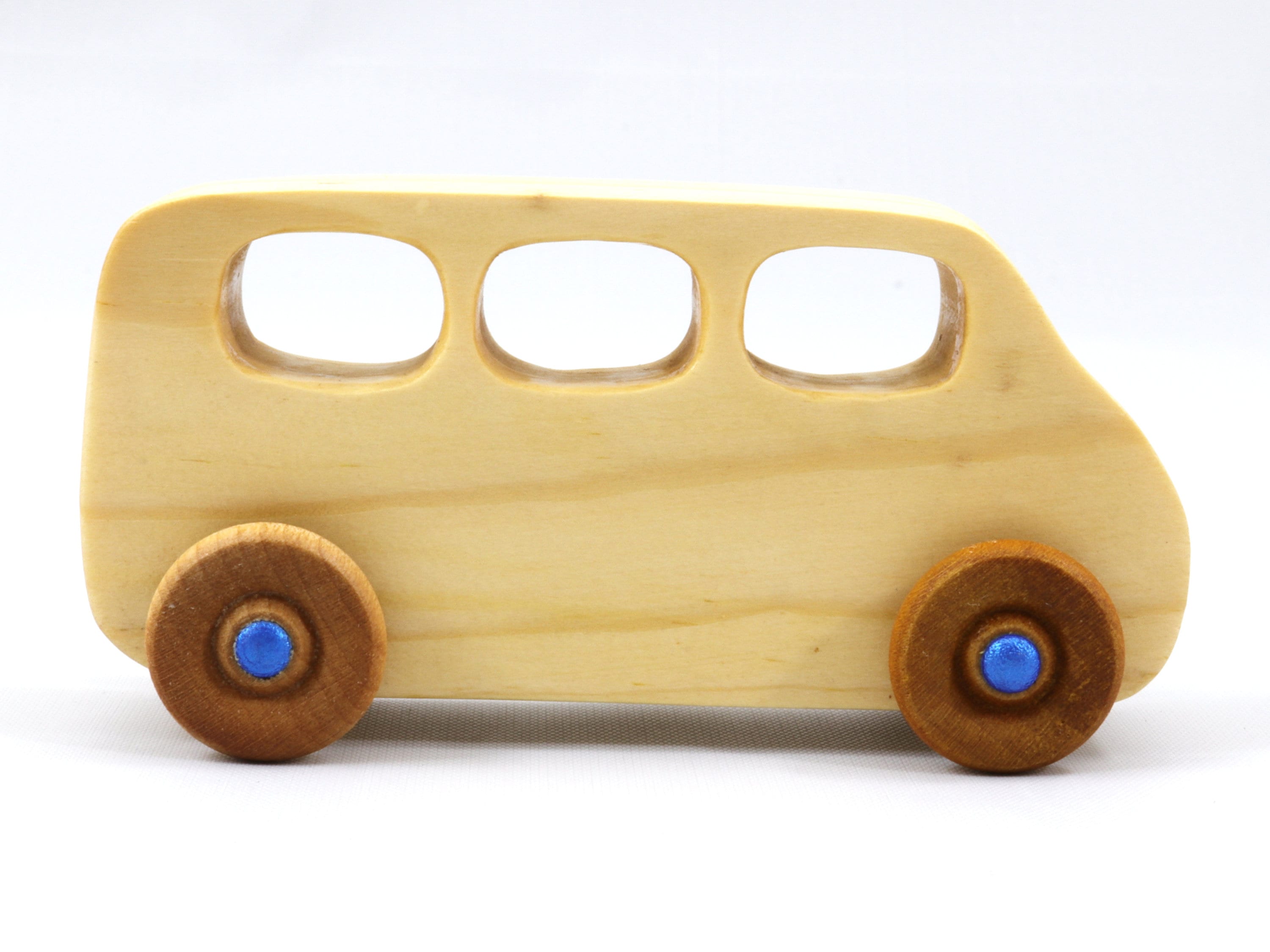 Wood Toy Minivan/Bus Handmade and Finished with Clear Shellac - Etsy.de