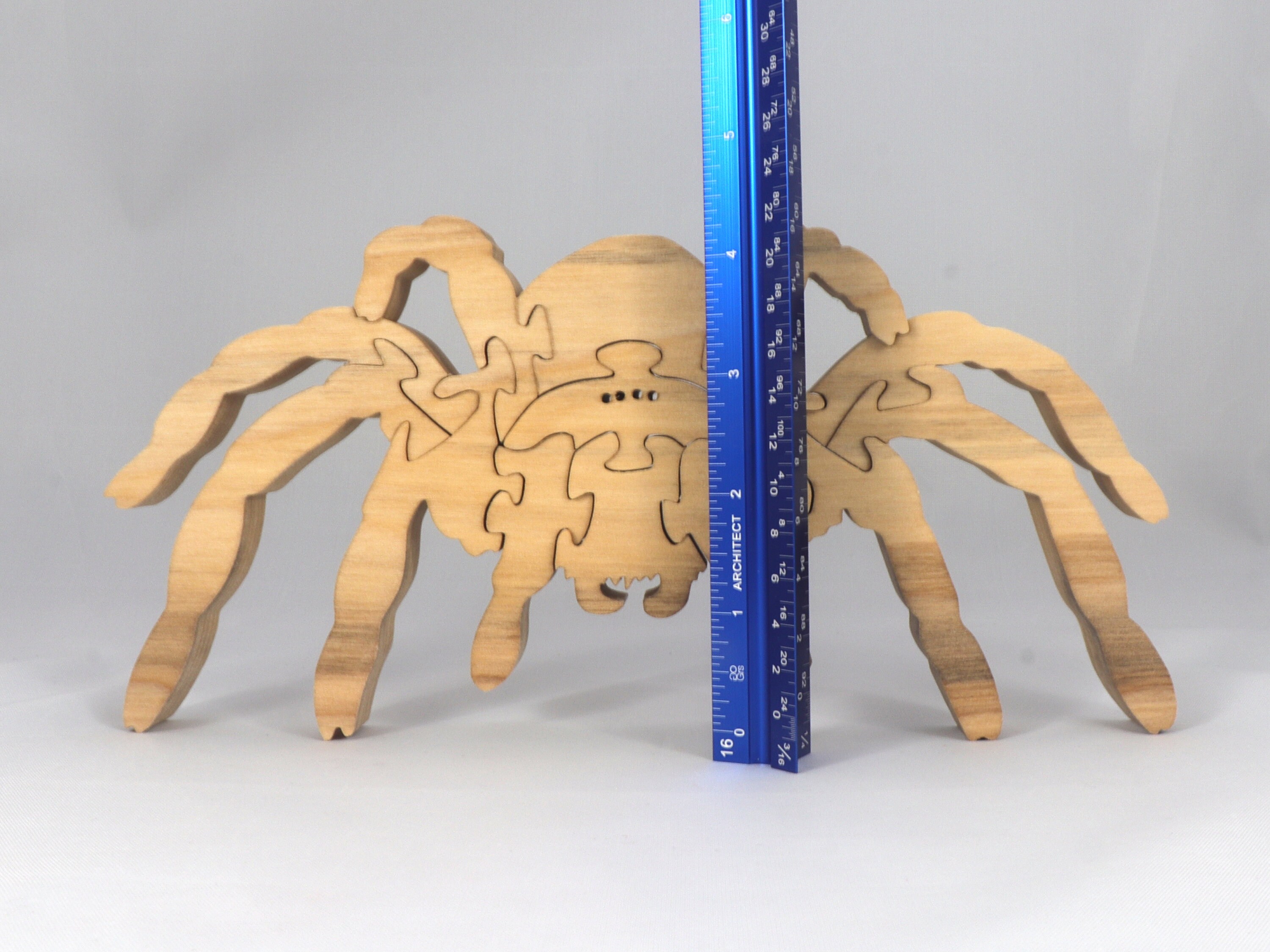 Wooden 13 Piece Spider Puzzle Tarantula Arachnid Free Standing Handmade ...