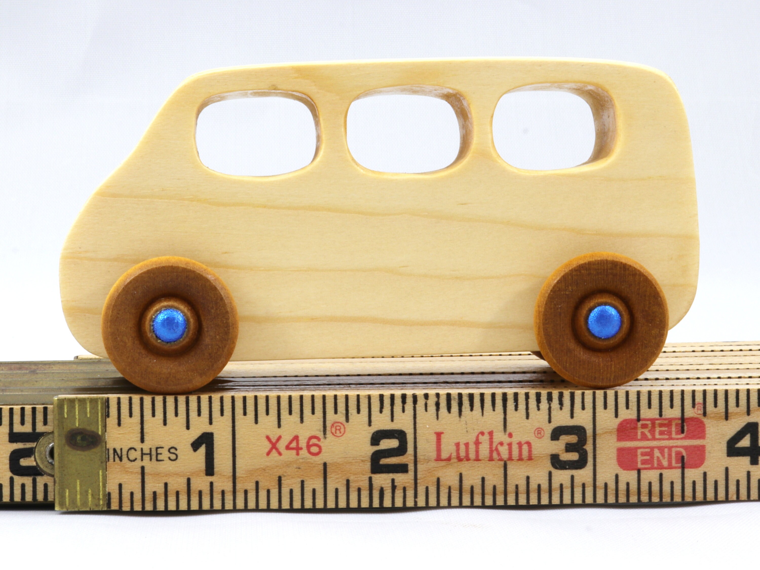 Wood Toy Minivan/Bus Handmade and Finished with Clear Shellac - Etsy.de