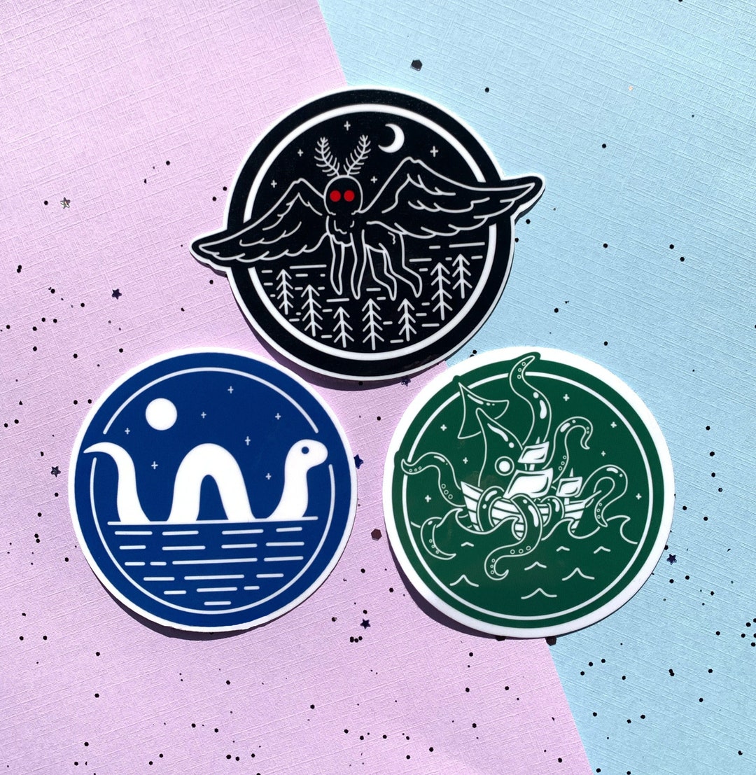 Cryptid Mythical Creature Sticker Pack - Etsy
