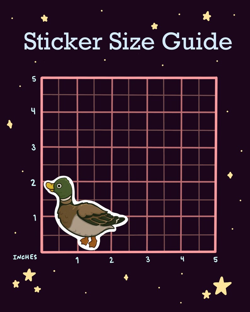 Little Mallard Duck Vinyl Sticker - Etsy