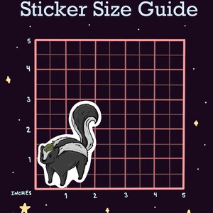 Skunk Vinyl Sticker - Etsy