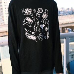 Mushroom Slug Forest Bug Screen Printed Tshirt - Etsy