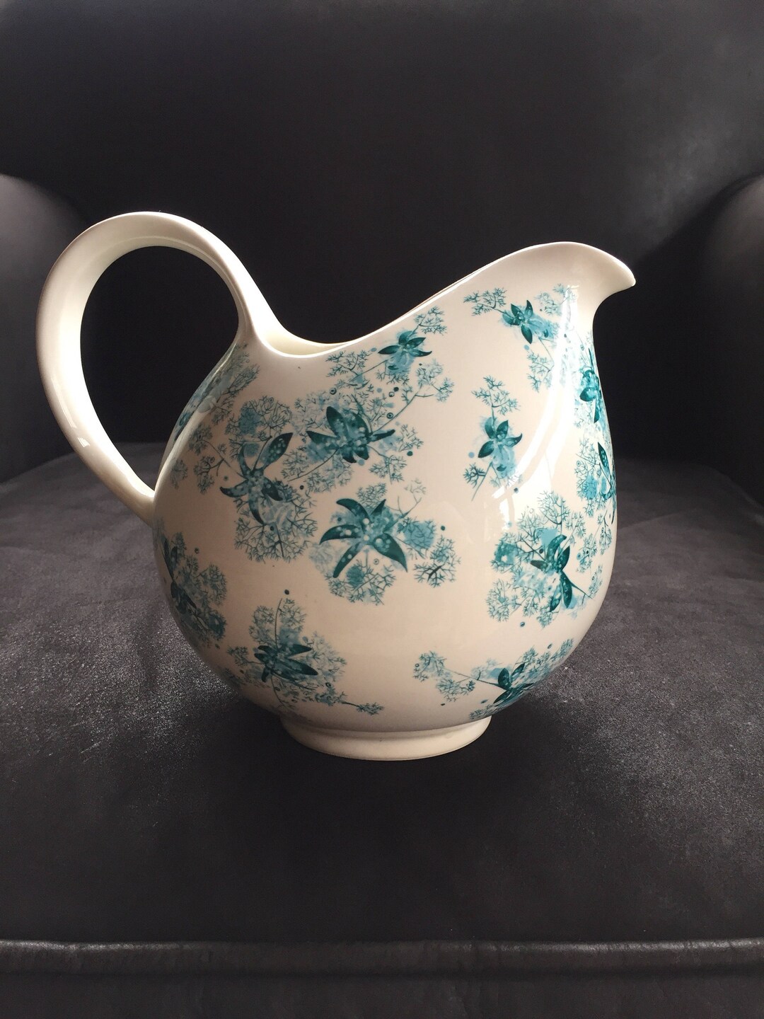 Vintage Eva Zeisel Frost Flowers Pitcher by Hallcraft - EXCELLENT ...
