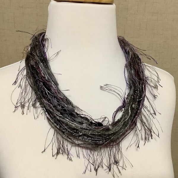 Fiber Necklace - Etsy