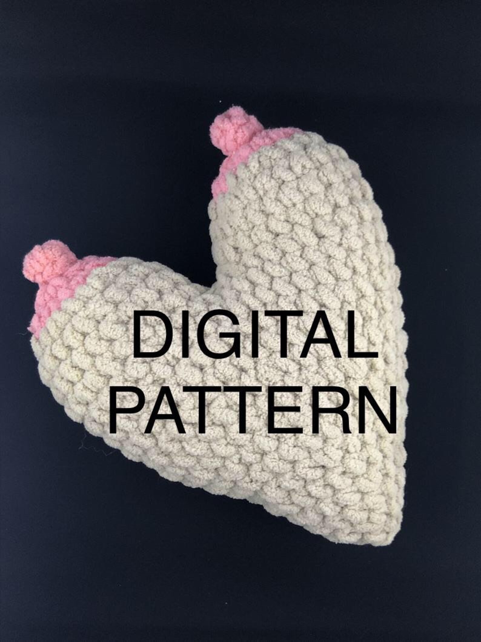 Love Jugs Crochet Pattern, Crochet Boob, Heart Boob - Etsy