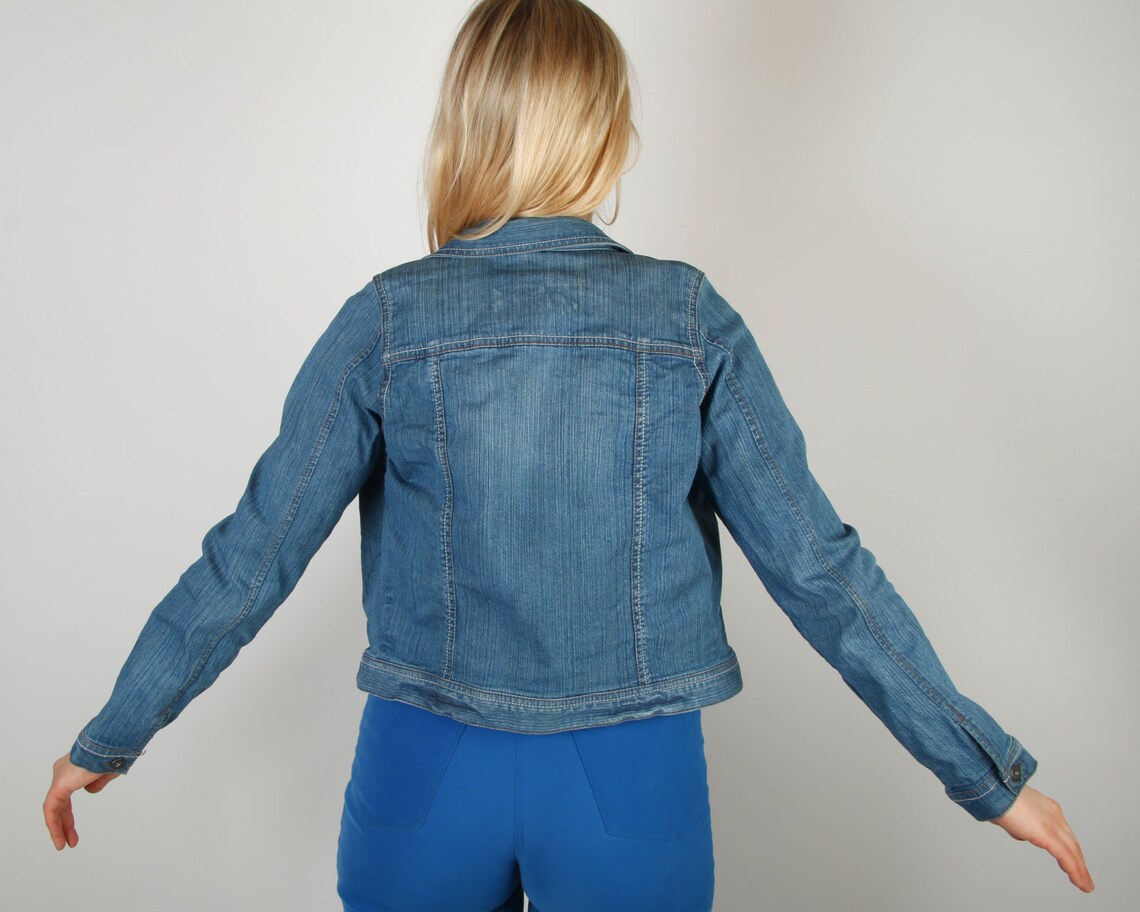 Denim Jacket Bad Boy Windbreaker Vintage Denim Wool Jeans Jacket ...