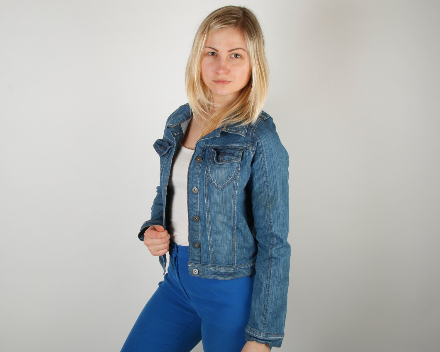 Denim Jacket Bad Boy Windbreaker Vintage Denim Wool Jeans Jacket ...