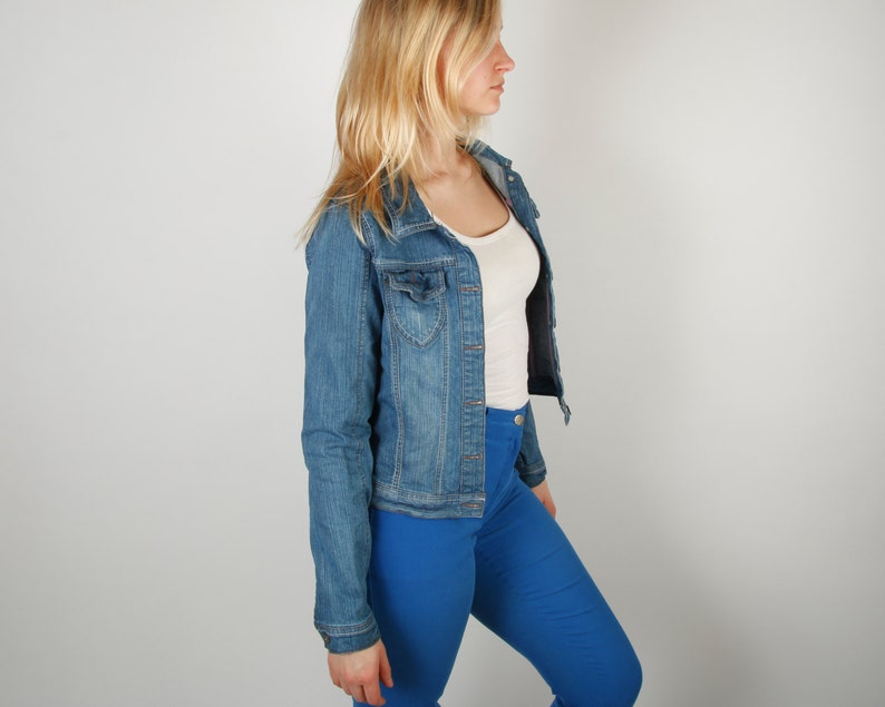 Denim Jacket Bad Boy Windbreaker Vintage Denim Wool Jeans Jacket ...