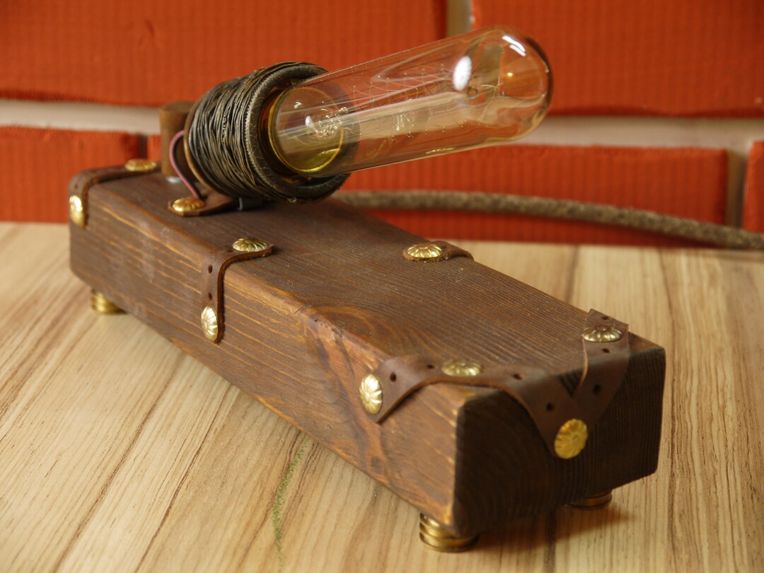 Steampunk, Lamps, Wood, Edison Bulb, Table Lamp, Pendant Lighting ...