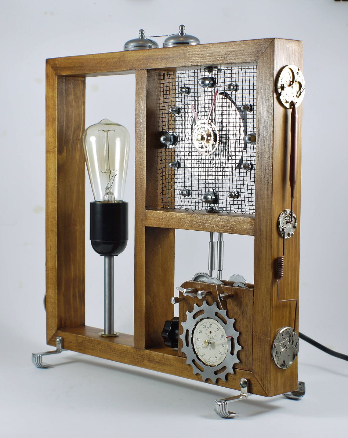 Steampunk Lamps Wooden Lamp Edison Bulb Table Lamp Pendant - Etsy
