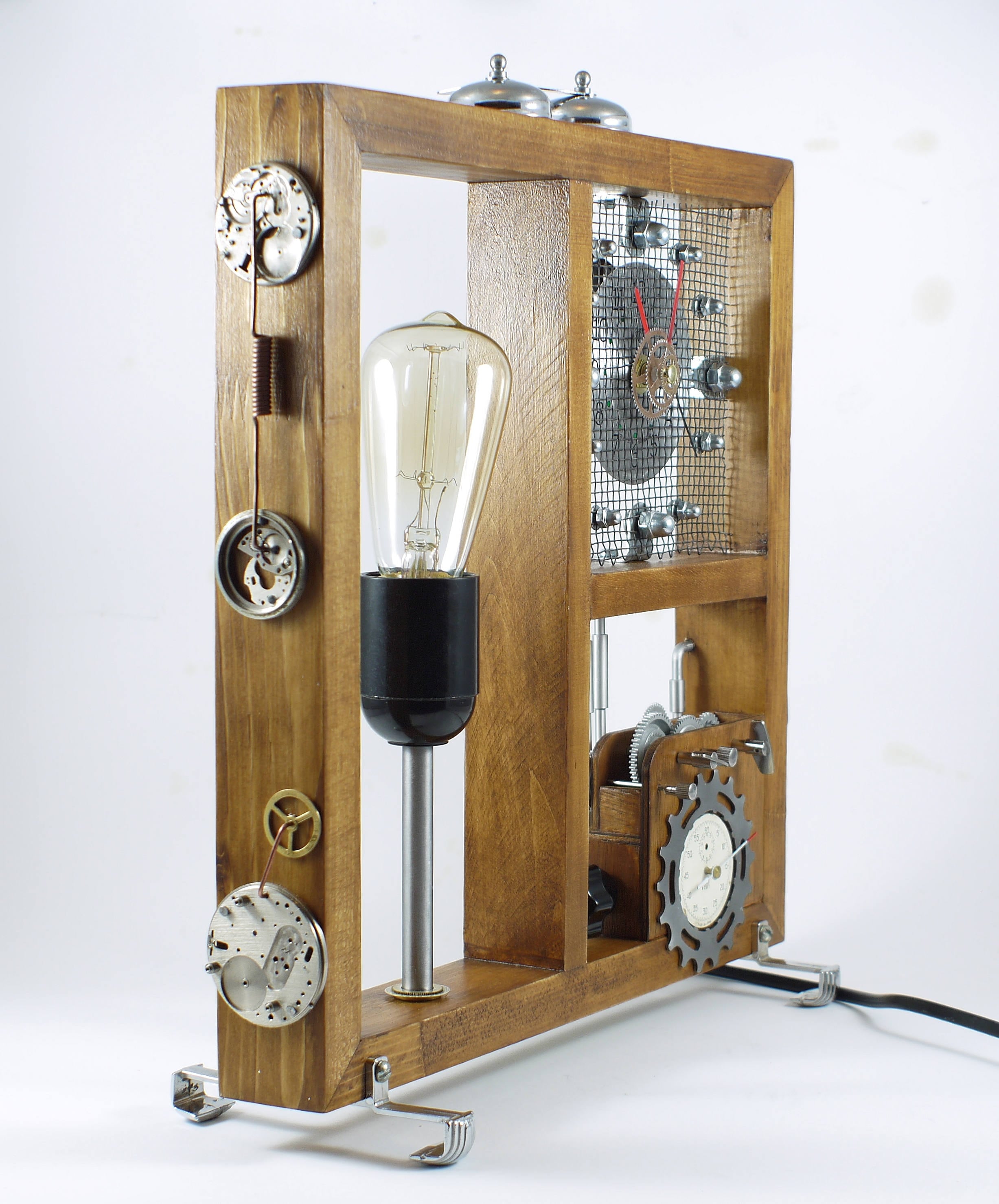 Steampunk Lamps Wooden lamp Edison bulb Table lamp Pendant | Etsy