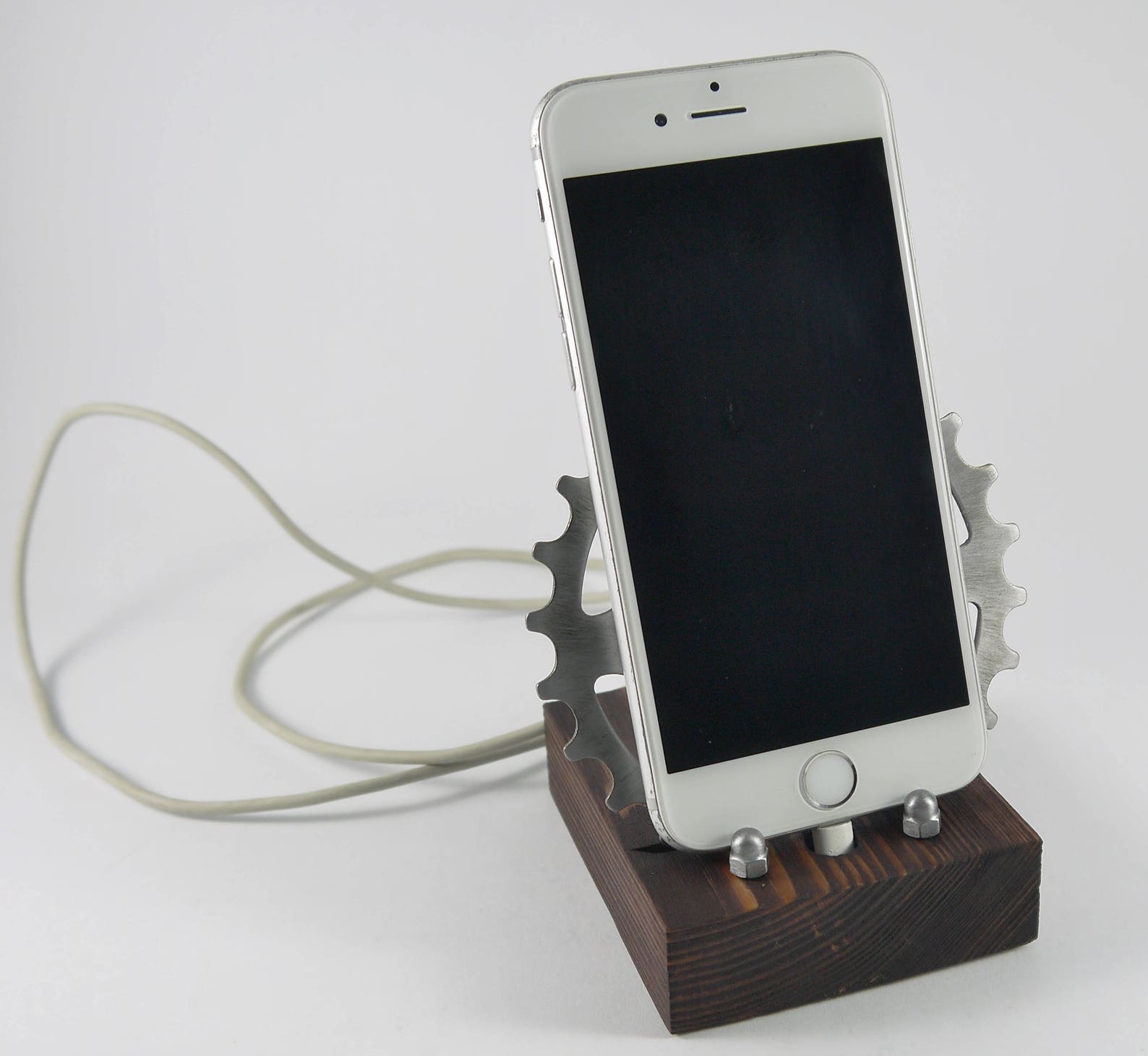 Phone Dock, Wooden Phone Stand, Docking Station, Charging Dock, iPhone ...