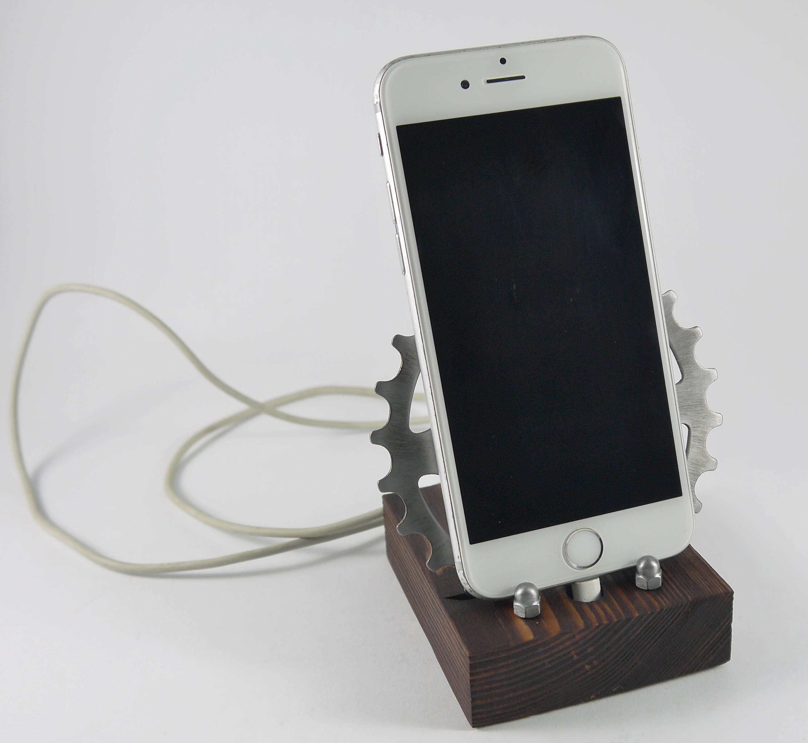 Phone Dock, Wooden Phone Stand, Docking Station, Charging Dock, iPhone ...