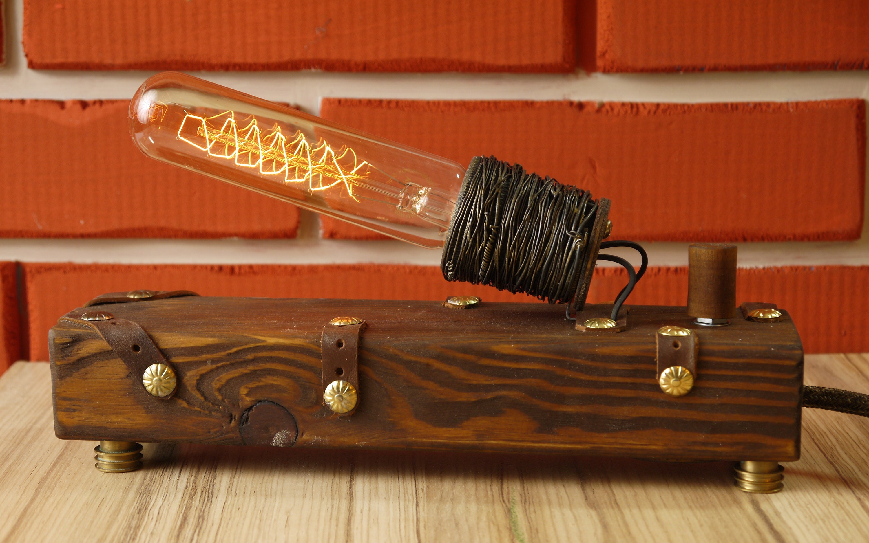 Steampunk, Lamps, Wood, Edison Bulb, Table Lamp, Pendant Lighting ...