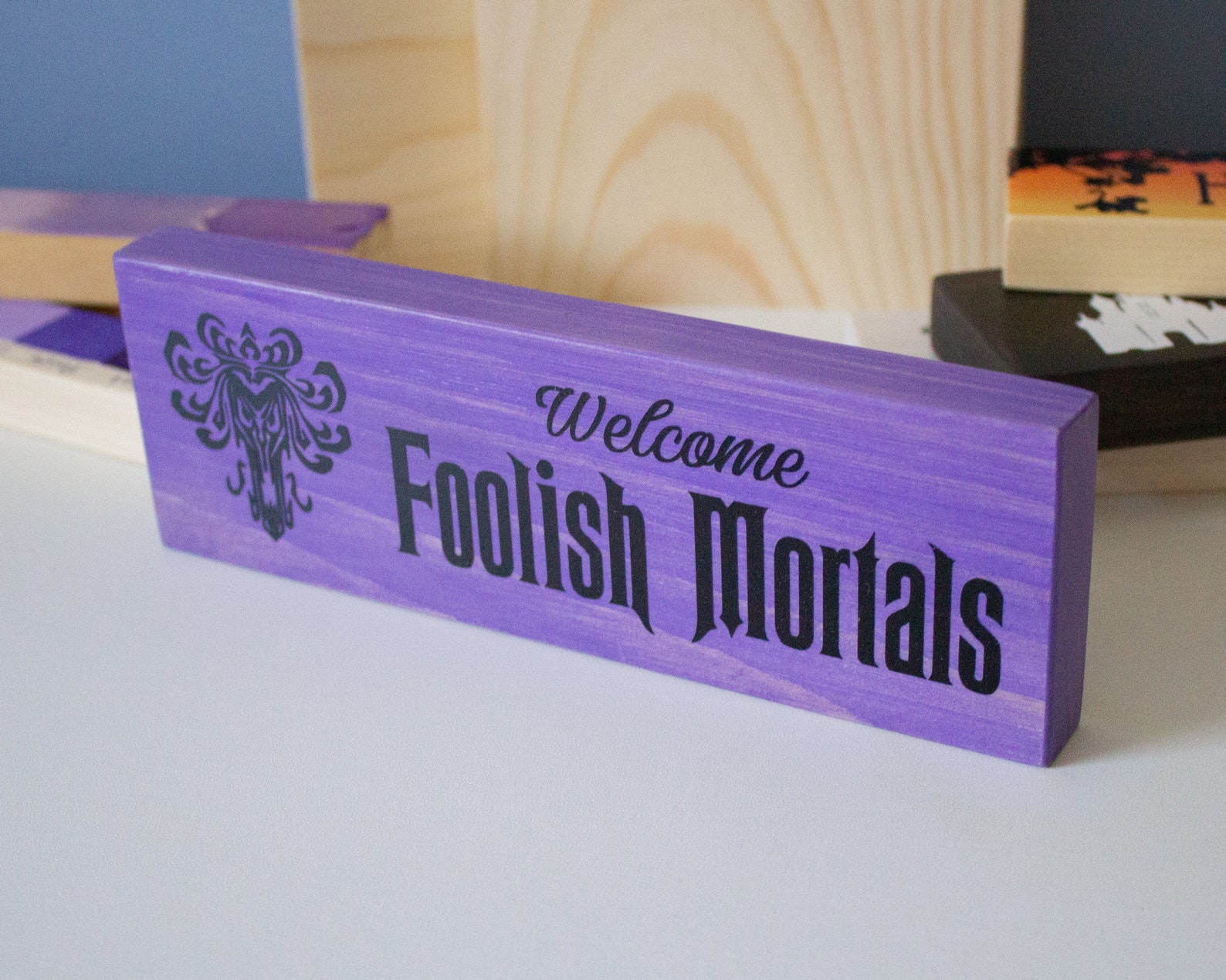 Free-standing Tabletop Sign Tiered Tray Decor Desk Nameplate | Etsy