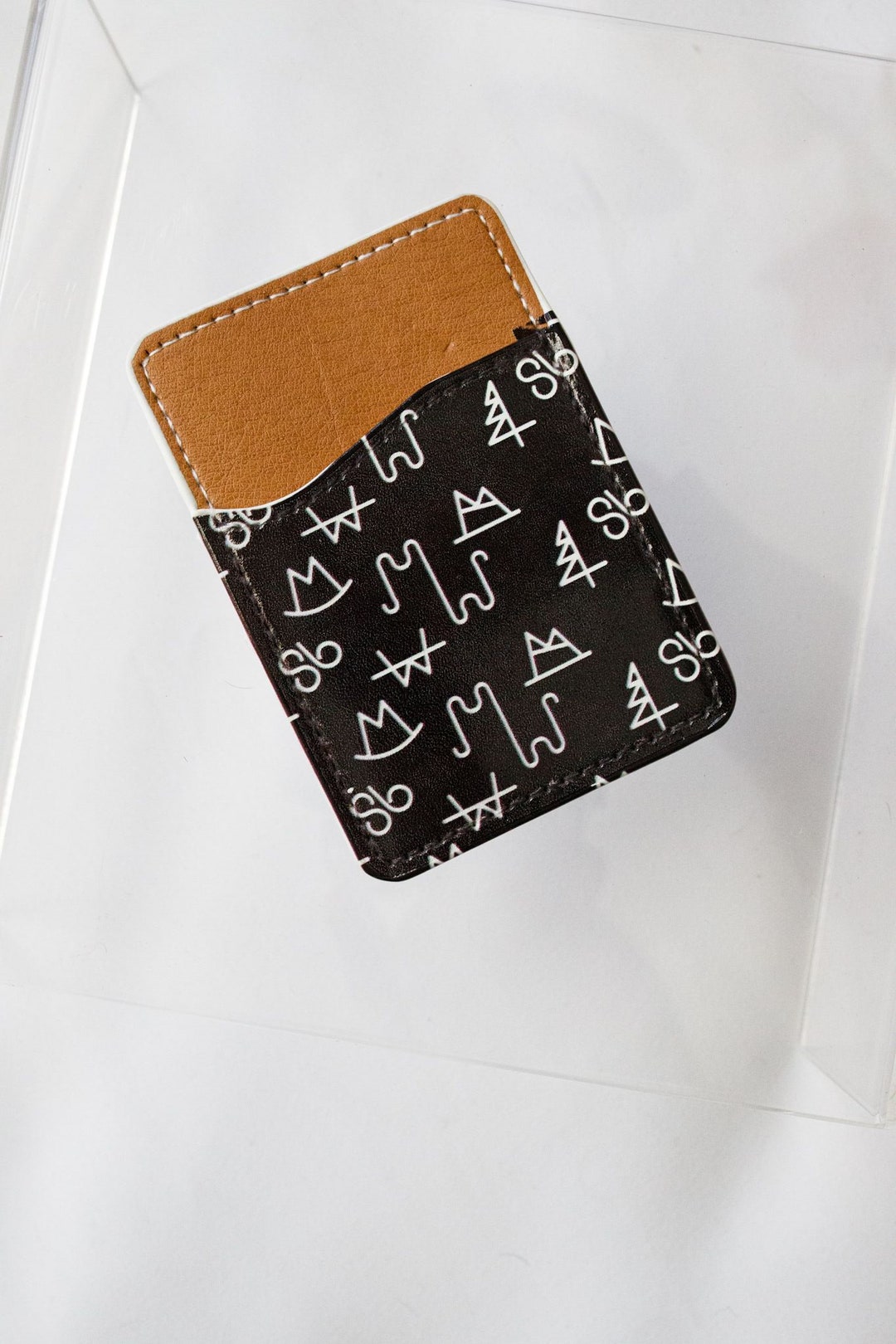 Black Brand Phone Pocket - Etsy