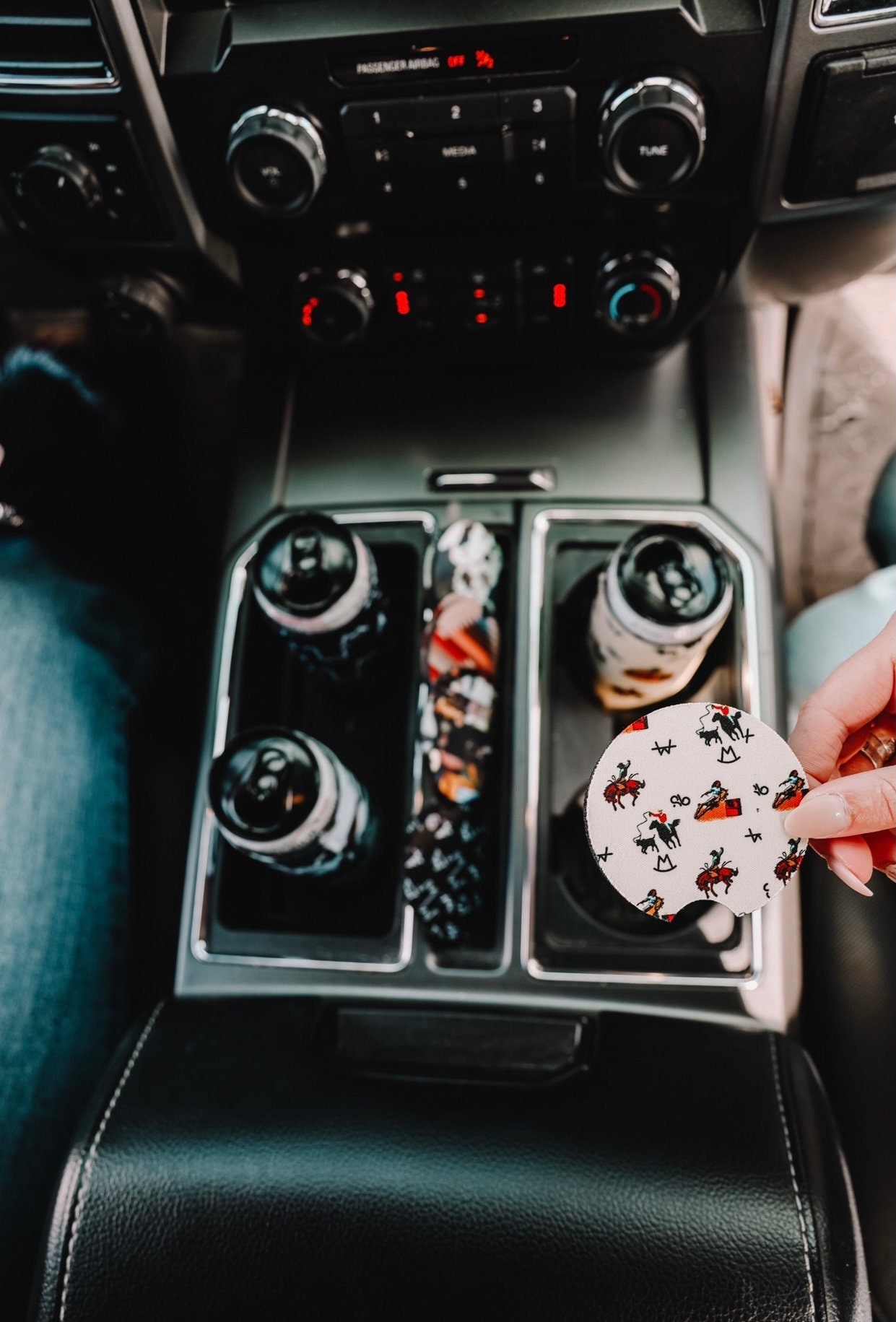 Vintage Cowboy Car Coasters 2-pack - Etsy