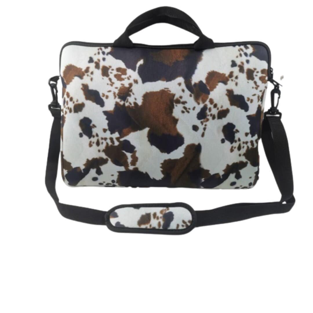 Brown Cowhide Laptop Shoulder Bag - Etsy