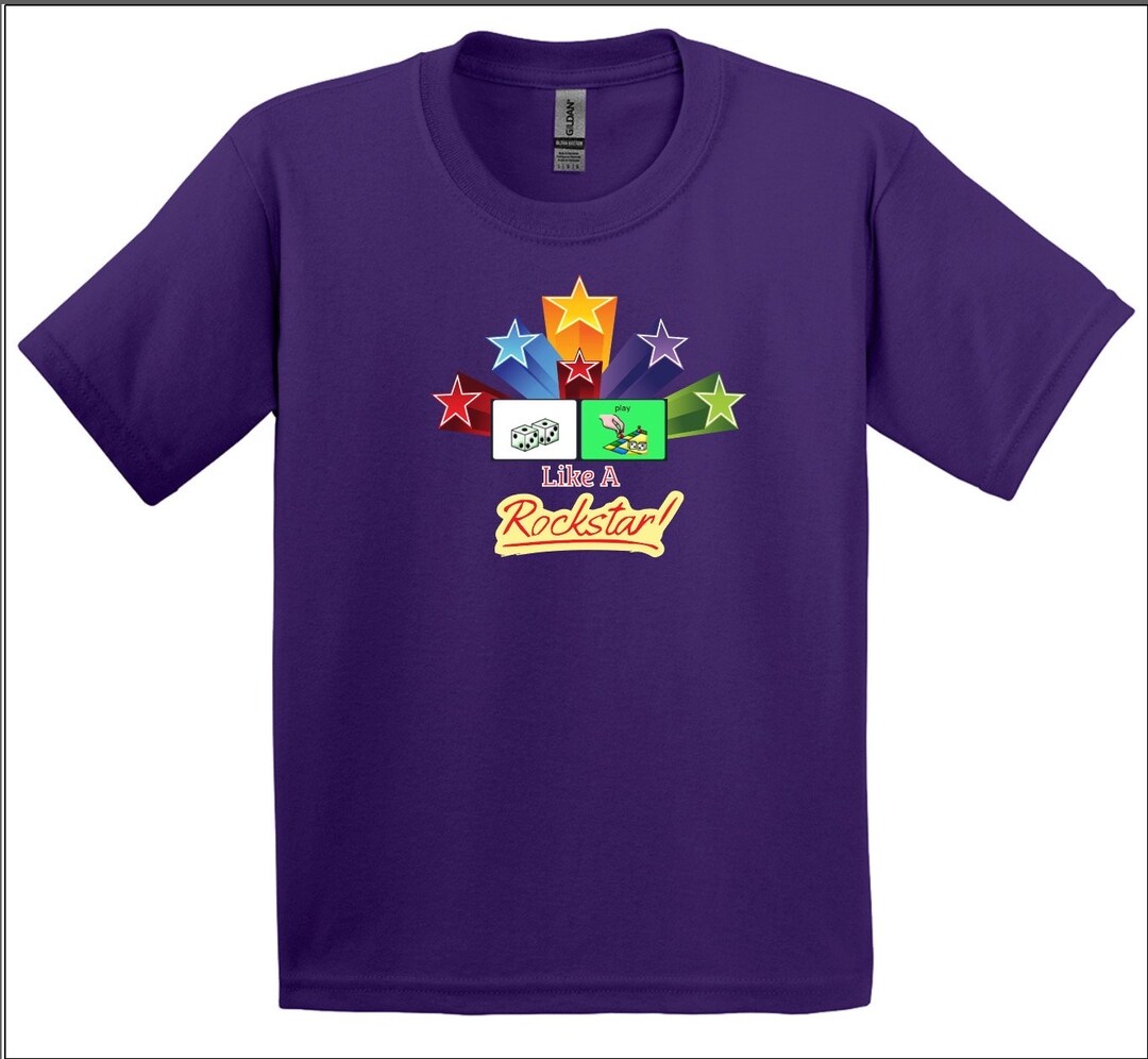 Purple AAC Play Like a Rockstar Tee - Etsy