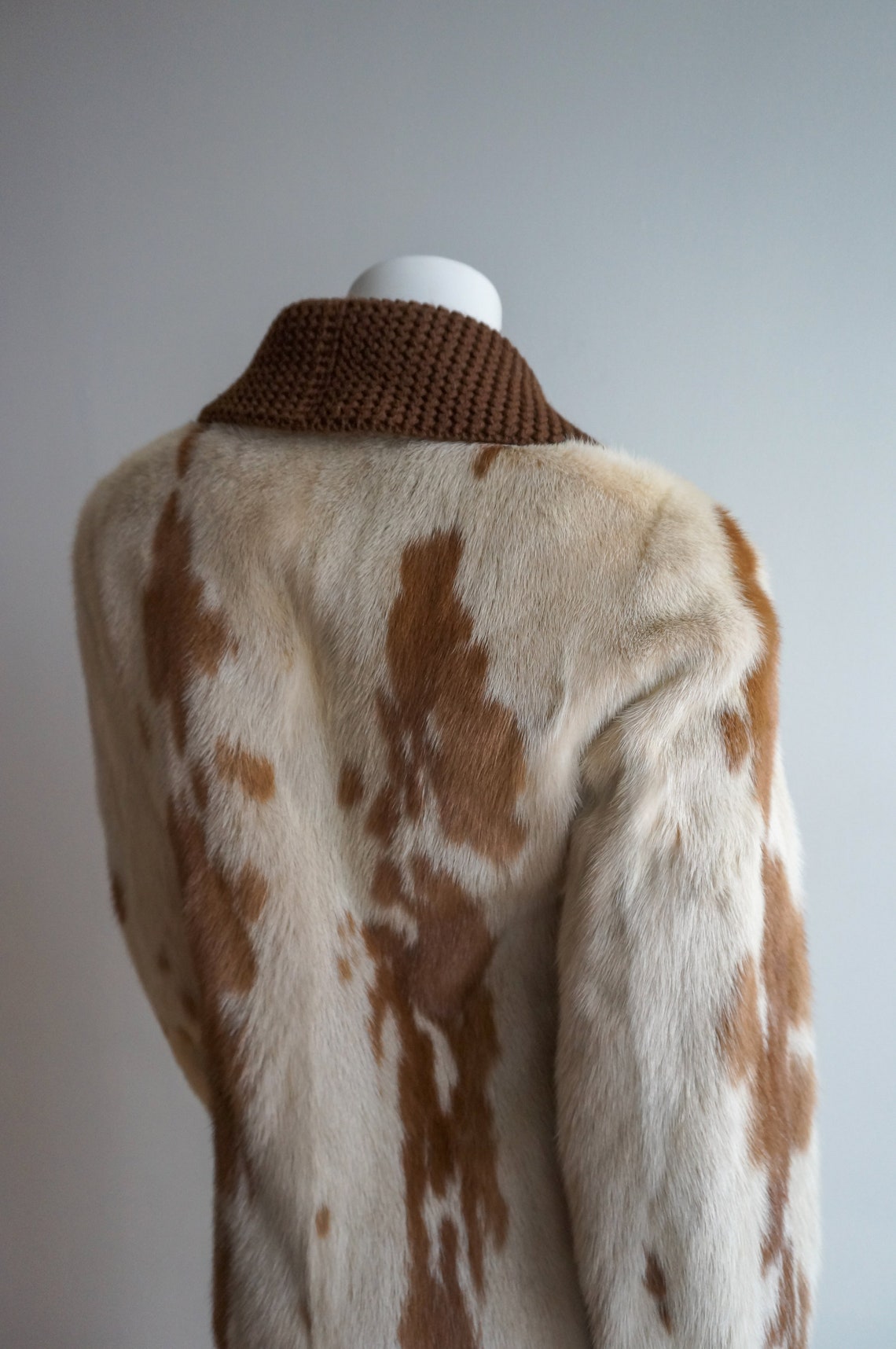 Vintage 70s Spotted Mink Fur Coat One of a Kind - Etsy