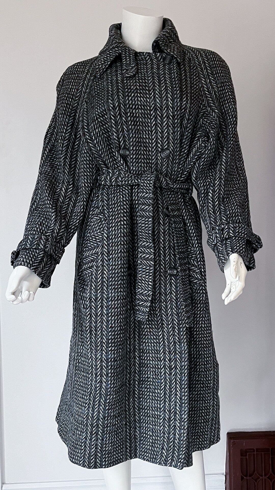 JIMMY HOURIHAN Vintage Tweed 100% Coat Made in Ireland - Etsy
