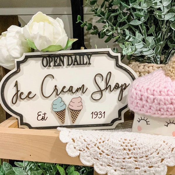 Ice Cream Sign - Etsy