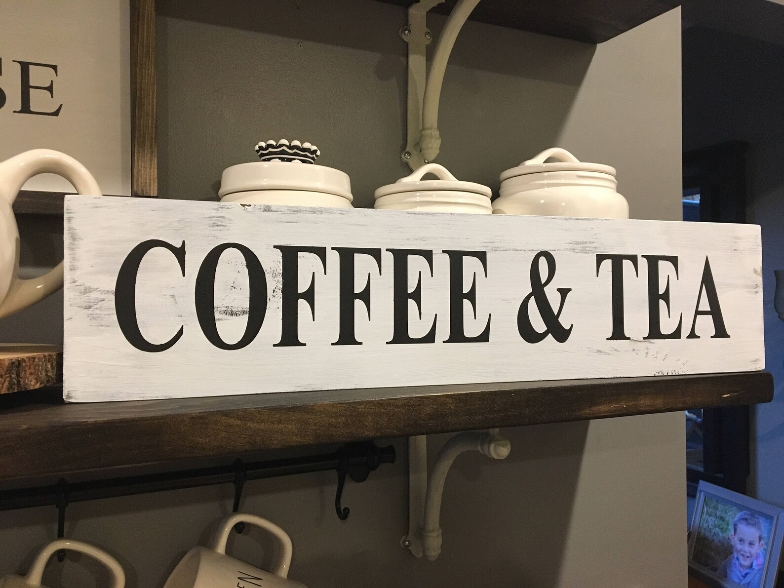 Coffee and Tea Sign / Kitchen Decor / Coffee Bar Decor / - Etsy